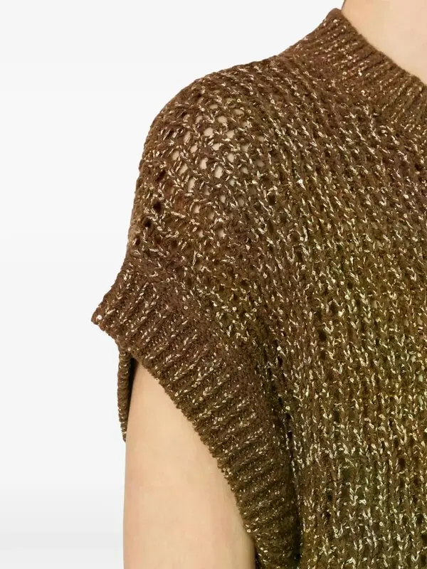 Max Mara Openwork Top