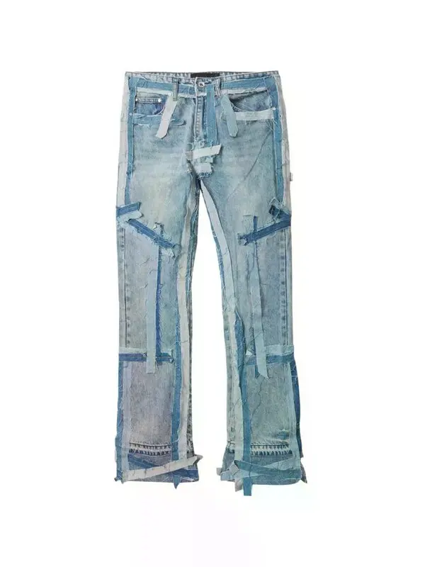 WHO DECIDES WAR Exposure Patchwork Jeans