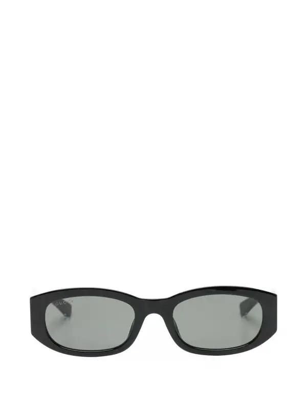 Gucci Logo-detail Sunglasses - Black