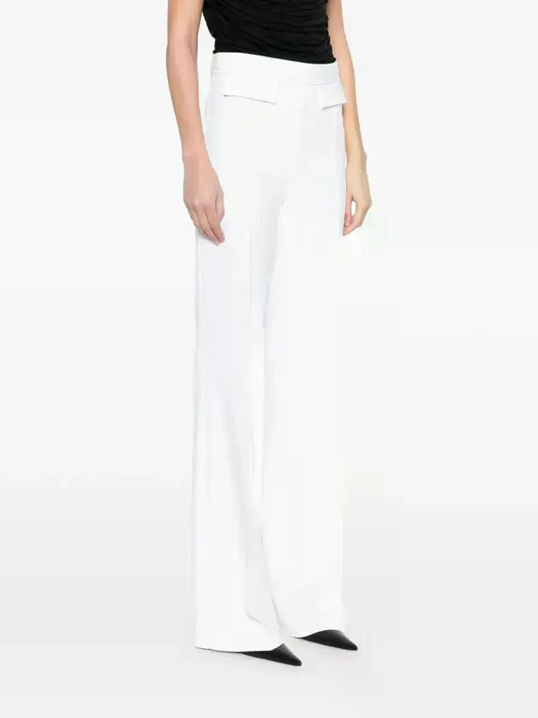 Elisabetta Franchi Double Layer Stretch Crêpe Pocket Trousers