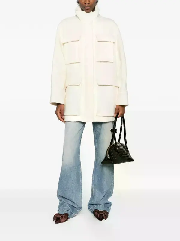 CIRCUS HOTEL Flap Pocket Jacket - Neutrals