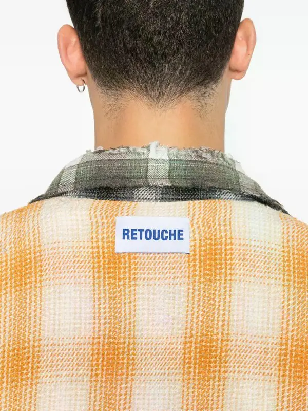 GALLERY DEPT. Patchwork Checked Shirt - Blue
