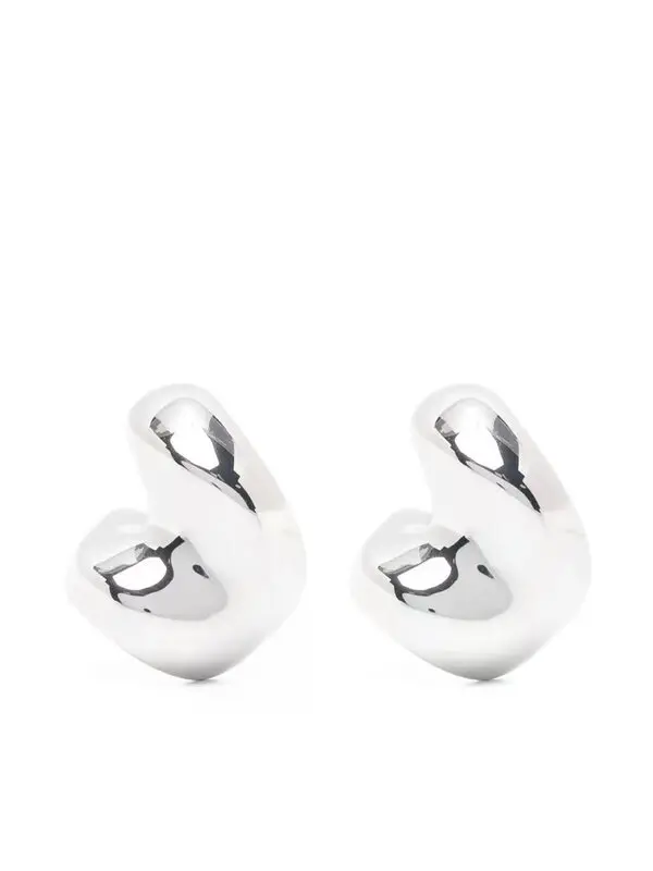 MARIA BLACK Saddle Small Earrings - Silver