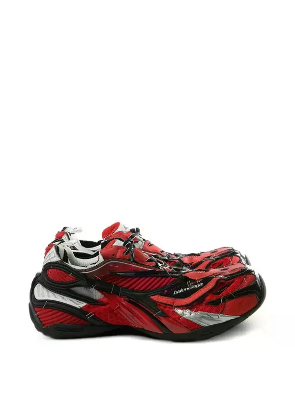 Balenciaga Striped Sneakers - Red