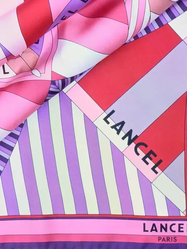 LANCEL Silk Square Scarf