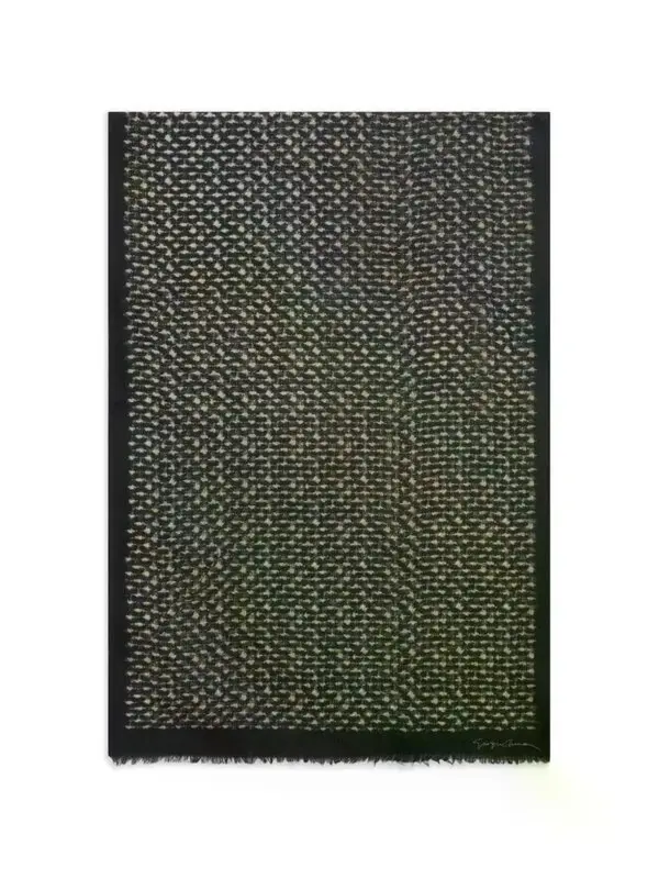 Giorgio Armani Patterned Scarf - Black