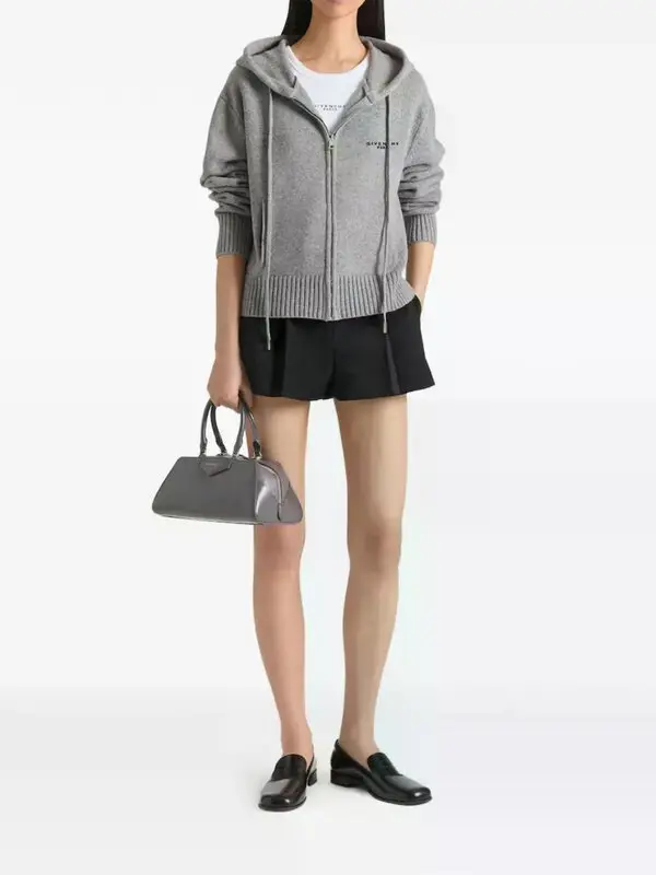 Givenchy Hooded Zip Knitwear