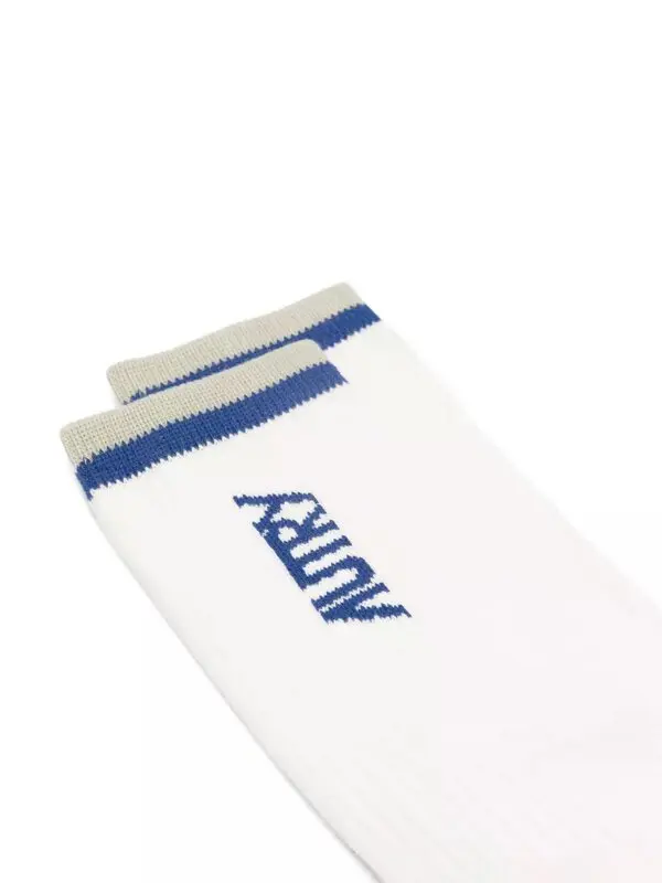 AUTRY Logo Stripe Socks