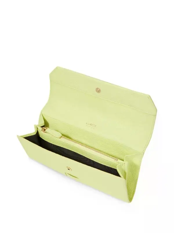 LANCEL Slim Flap Wallet - Yellow