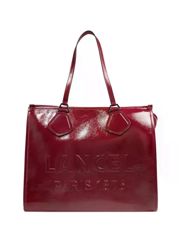 LANCEL L Zip Tote Bag - Red