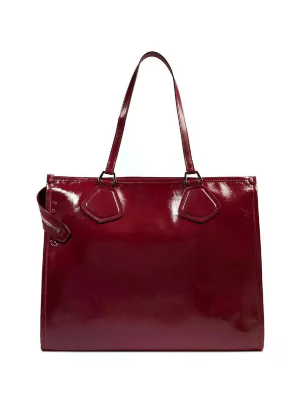 LANCEL L Zip Tote Bag - Red