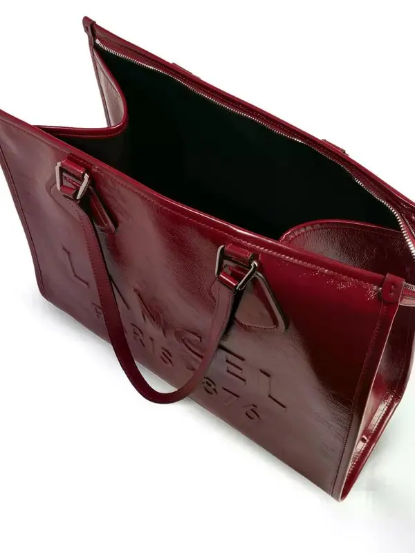 LANCEL L Zip Tote Bag - Red