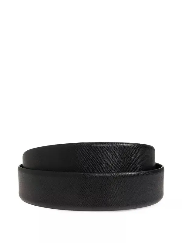Emporio Armani Logo Detail Belt - Black