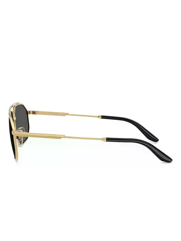 Dolce & Gabbana Geometric-frame Double-bridge Sunglasses