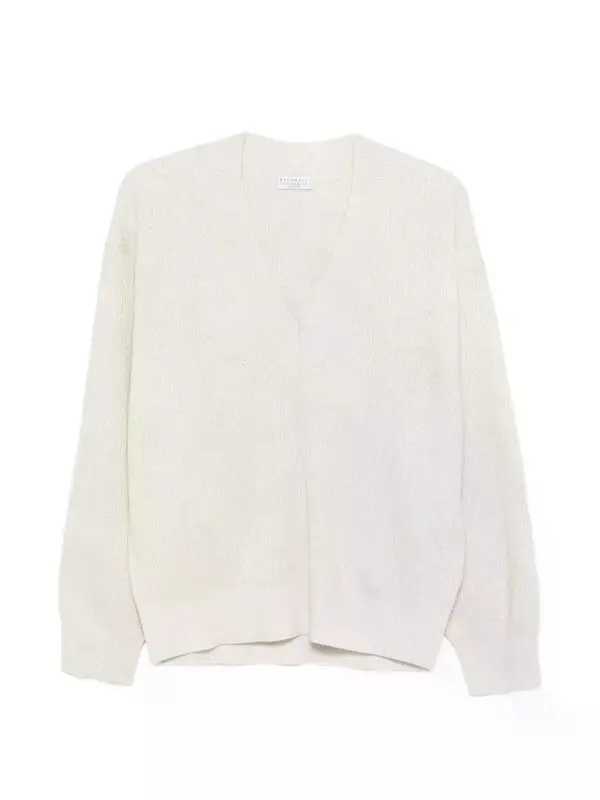 Brunello Cucinelli V-neck Long Sleeve Sweater