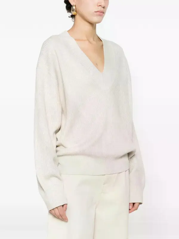 Brunello Cucinelli V-neck Long Sleeve Sweater