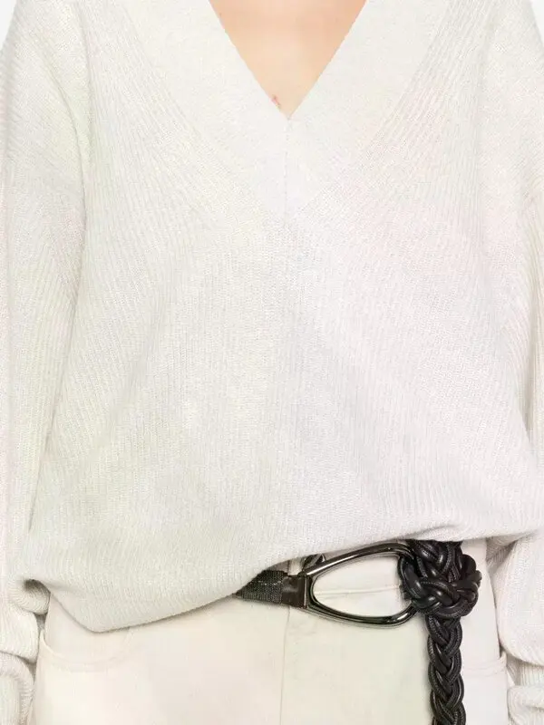 Brunello Cucinelli V-neck Long Sleeve Sweater