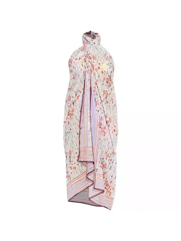 LANVIN Floral-pattern Beach Dress - White