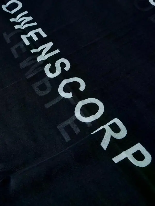 Rick Owens Frayed Printed Scarf
