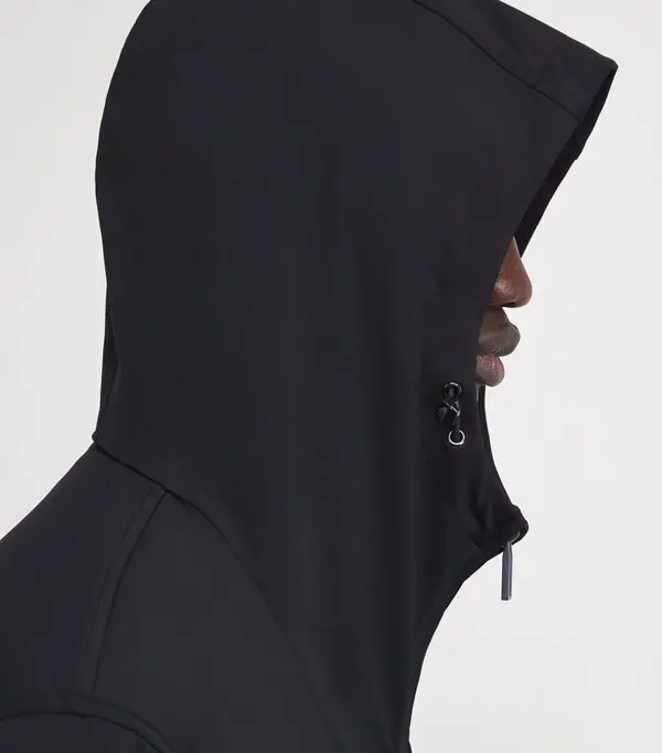 Emporio Armani Technical Jersey Hooded Jacket - Blue