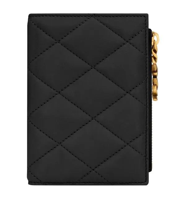 Saint Laurent Quilted Bifold Wallet - Black