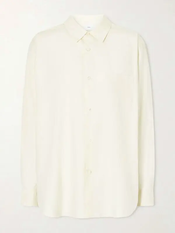 SSSTEIN Suvin Oversized Cotton-poplin Shirt - Yellow