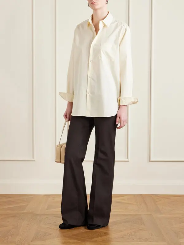SSSTEIN Suvin Oversized Cotton-poplin Shirt - Yellow