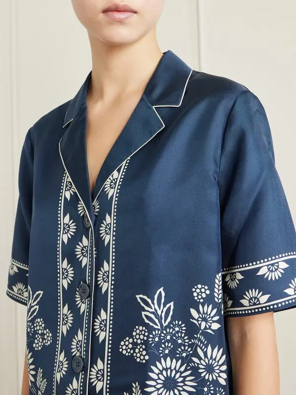 ERES Infusion Floral-print Silk-twill Shirt