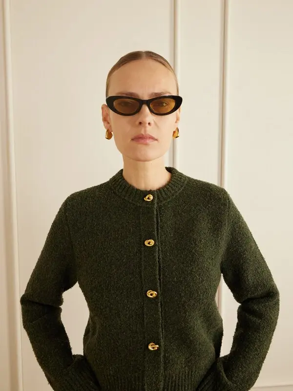 Bottega Veneta Ribbon Cat-eye Acetate Sunglasses