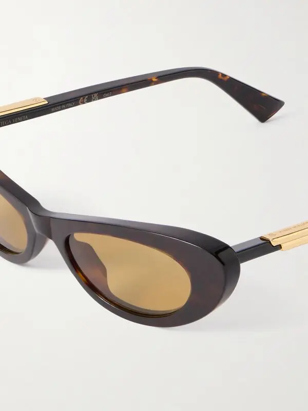 Bottega Veneta Ribbon Cat-eye Acetate Sunglasses