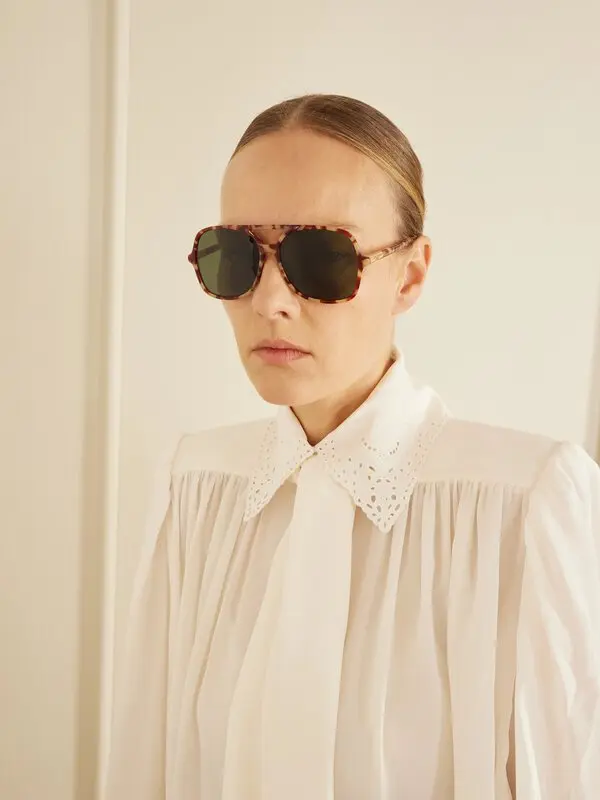 Chloé Judy Aviator-style Sunglasses - Tortoiseshell