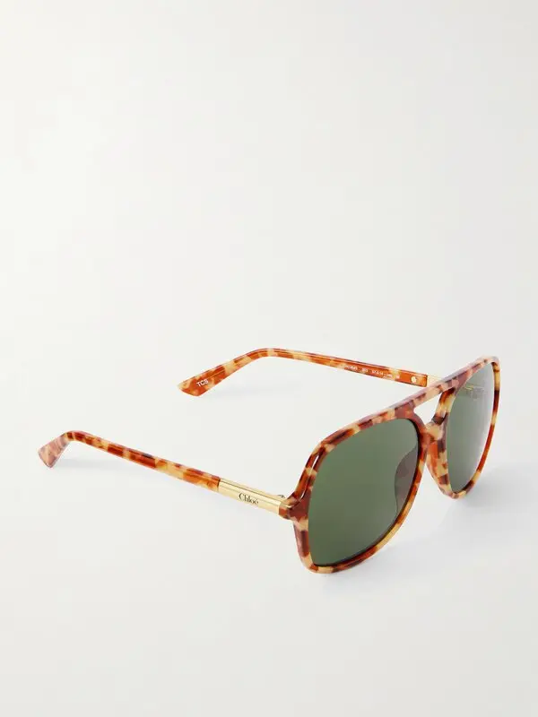 Chloé Judy Aviator-style Sunglasses - Tortoiseshell