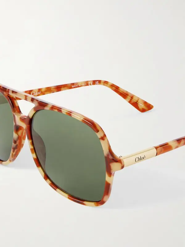 Chloé Judy Aviator-style Sunglasses - Tortoiseshell
