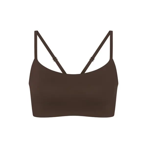 SKIMS Nike Matte Contour Cami Bra - Dark Sepia