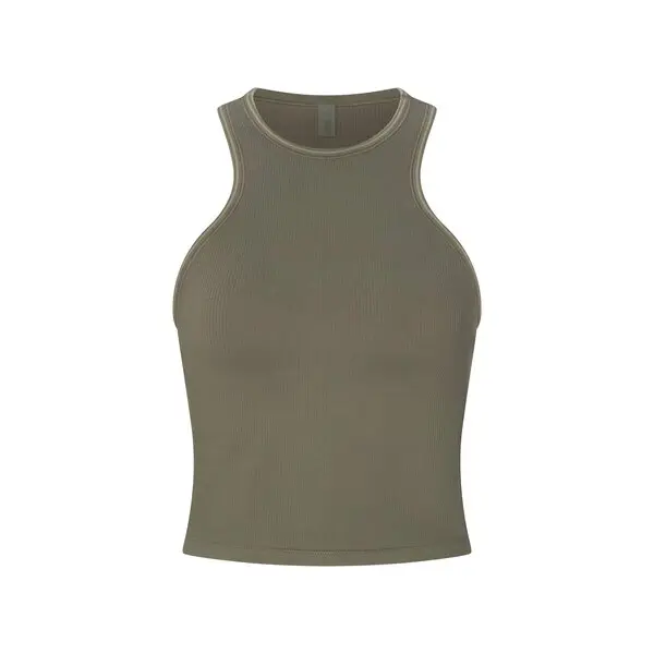 SKIMS Ribbed Seamless Racer Front Tank
