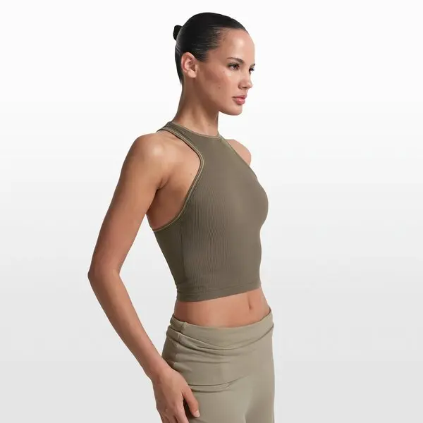 SKIMS Ribbed Seamless Racer Front Tank