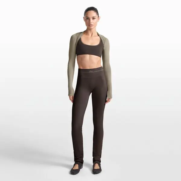 SKIMS 34" Straight Legging Phoenix | Deep Neutral | | Nike Ribbed Seamless