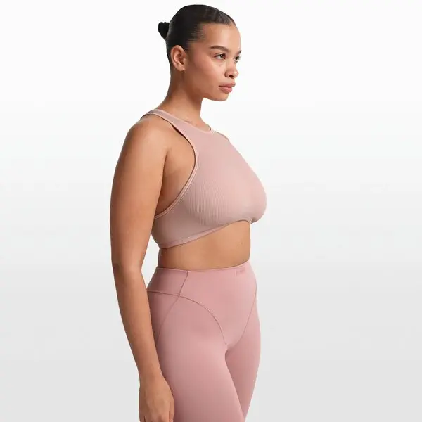 SKIMS Racer Front Bra Himalayan | Pink | | Nike Ribbed Seamless - Himalayan/ecru