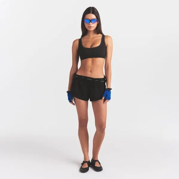 SKIMS Micro Scoop Bra | Black | | Nike Ribbed Seamless - Obsidian