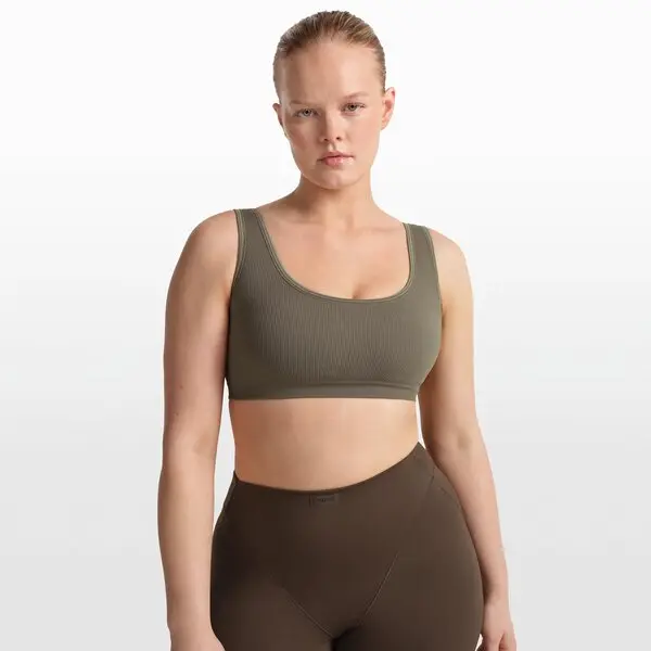 SKIMS Nike Ribbed Seamless Scoop Bra