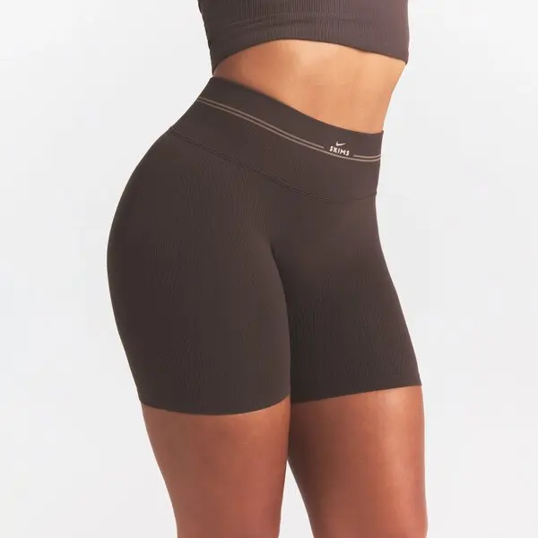 SKIMS Ribbed Seamless Biker Short