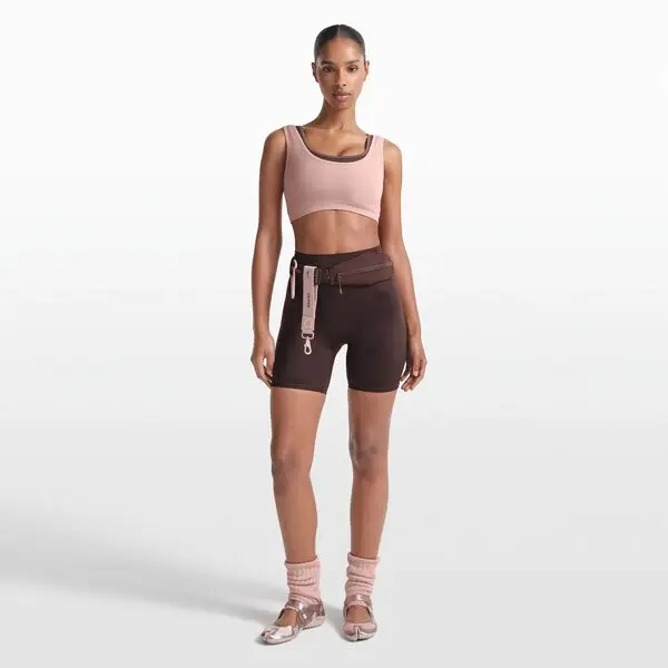 SKIMS Nike Ribbed Seamless Scoop Bra Himalayan