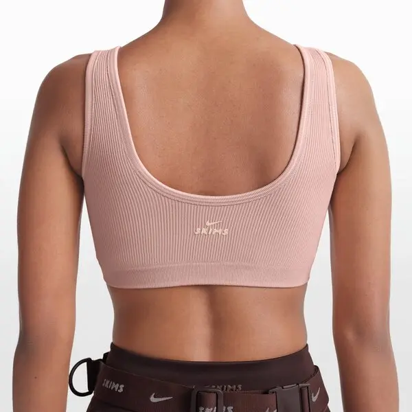 SKIMS Nike Ribbed Seamless Scoop Bra Himalayan