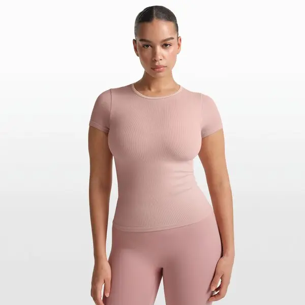 SKIMS Ribbed Seamless Baby Tee