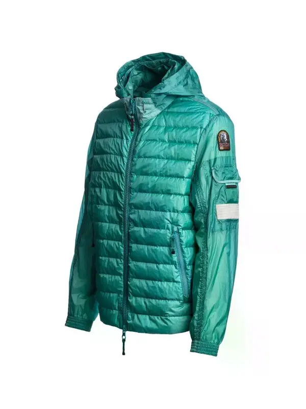 PARAJUMPERS Hooded Quilted Jacket - Green