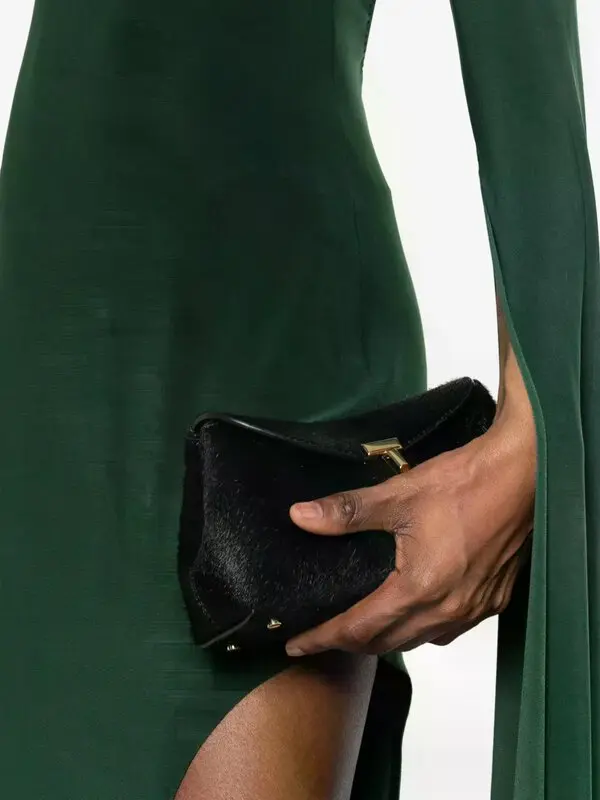 Norma Kamali Side-slit Long-sleeve Maxi Dress