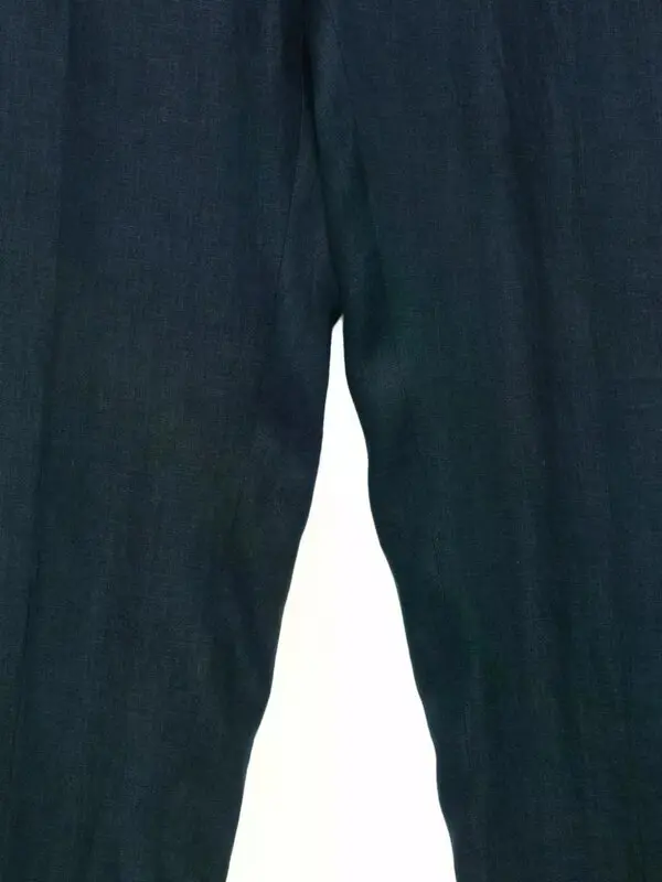 Kiton Elasticated Pleated Trousers - Blue