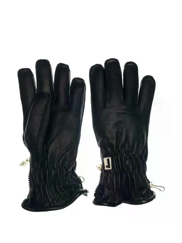 RESTELLI Gloves With Zip Detail - Black