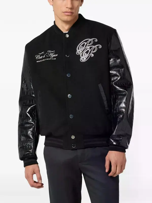 Philipp Plein Embroidered Bomber Jacket