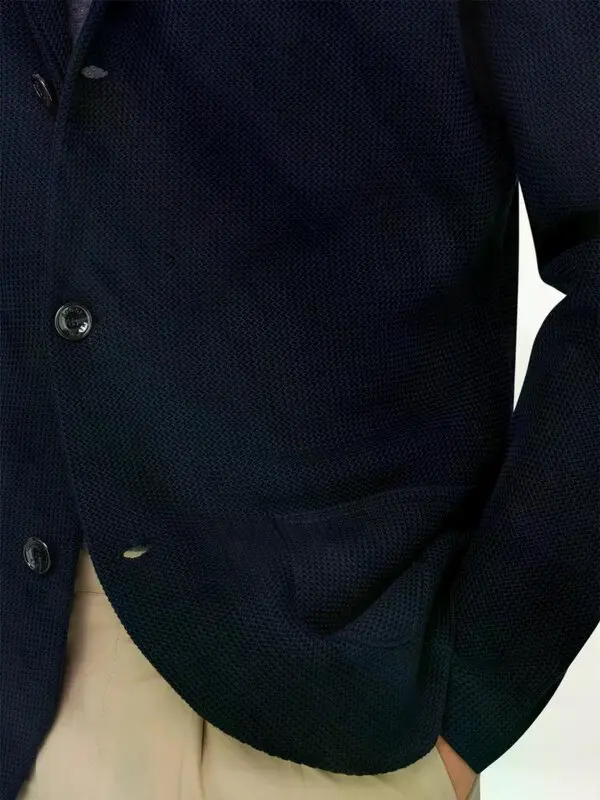 Boggi Milano Single-breasted Knitted Jacket
